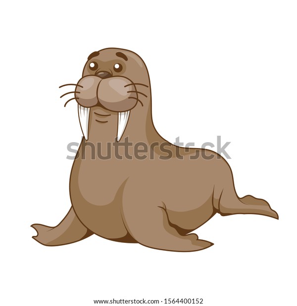 Walrus Clip Art Vector Illustration Stock Vector (Royalty Free ...