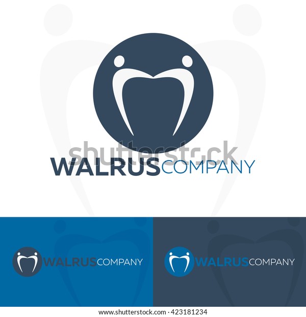 Walrus Logo Vector Walrus Company Stock Vector (Royalty Free) 423181234 ...