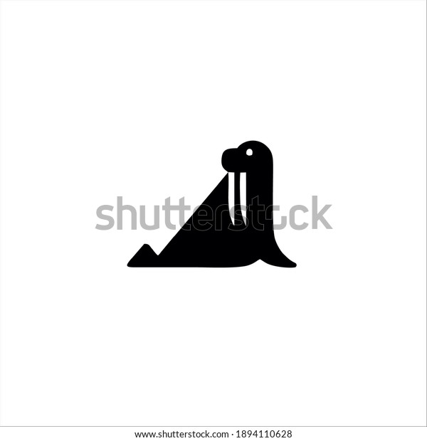 Walrus Symbol Logo Vector Illustration Stock Vector (Royalty Free ...