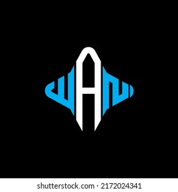 Wan Letter Logo Creative Design Vector Stock Vector (Royalty Free ...