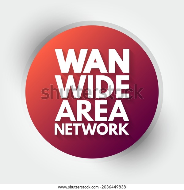 Wan Wide Area Network Acronym Technology Stock Vector (Royalty Free ...
