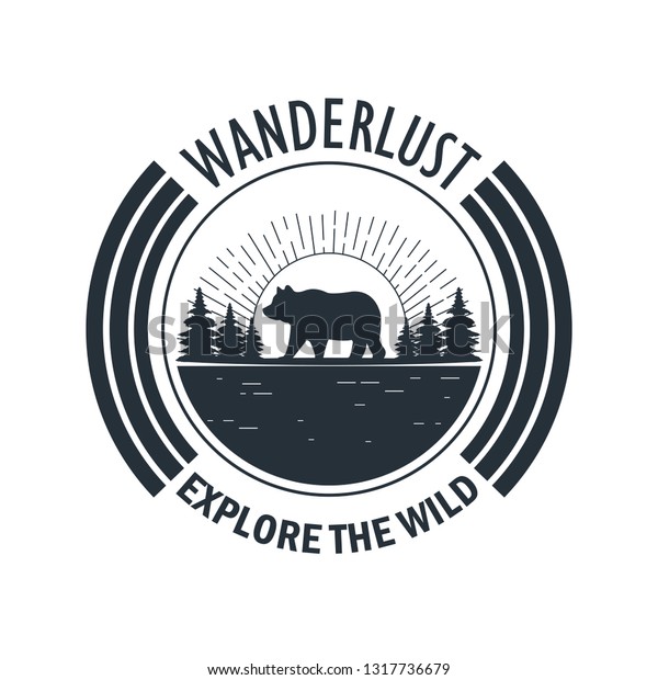 Wanderlust Adventure Logo Stock Vector (Royalty Free) 1317736679 ...