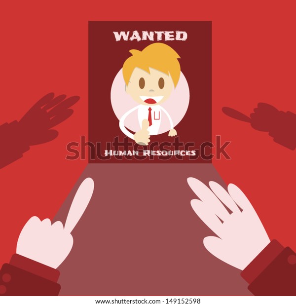 Wanted Business Man Vector Cartoon Business Stock Vector (Royalty Free ...
