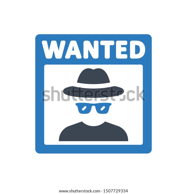 Wanted Criminal Poster Vector Icon Stock Vector (Royalty Free ...