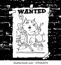 Wanted Poster Cat Stock Vector (Royalty Free) 379263373 | Shutterstock