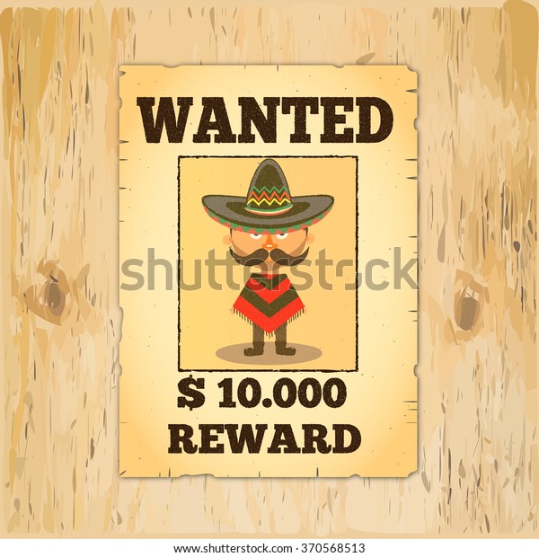 Wanted Reward Poster Stock Vector (Royalty Free) 370568513 | Shutterstock