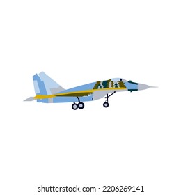 War Army Plane Fighter Vector Illustration Stock Vector (Royalty Free ...