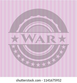 War Badge Pink Background Stock Vector (Royalty Free) 1141675952 ...