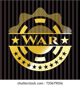 War Gold Badge Emblem Stock Vector (Royalty Free) 733679056 | Shutterstock