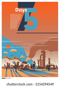 War Hope Concept Illustration Layout Design Stock Vector (Royalty Free ...