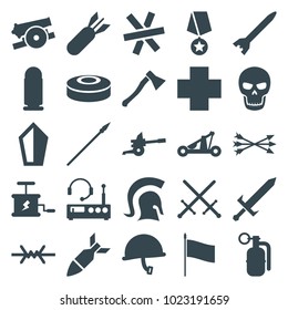 Weapon Icons Set 25 Editable Filled Stock Vector (Royalty Free) 781651954