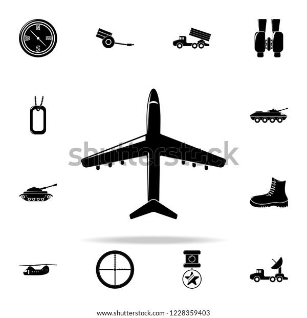 War Plane Icon Army War Icons Stock Vector (Royalty Free) 1228359403 ...