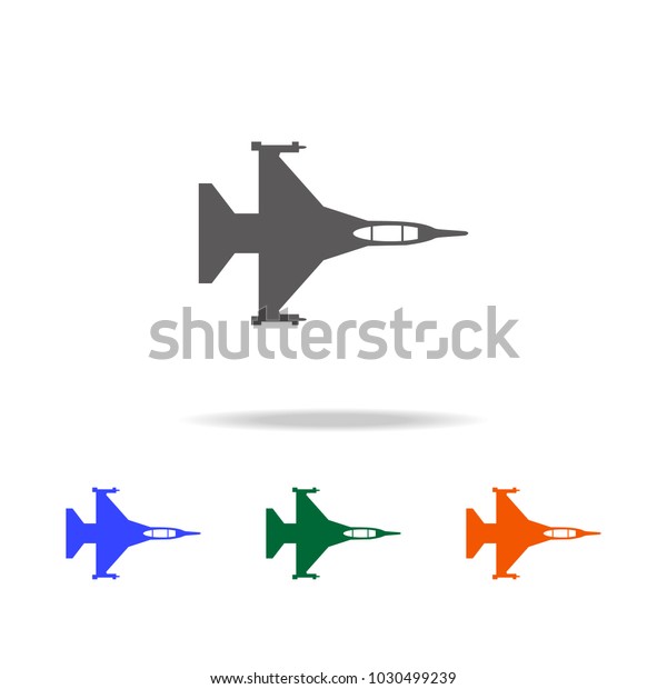War Plane Icon Elements Military Aircraft Stock Vector (Royalty Free ...
