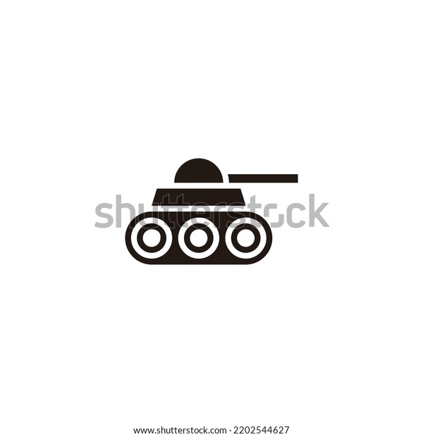 War Tanks Geometric Symbol Simple Logo Stock Vector (Royalty Free ...
