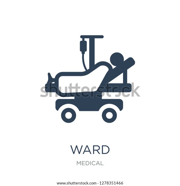 Ward Icon Vector On White Background Stock Vector (Royalty Free) 1278351466