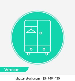 Wardrobe Vector Icon Sign Symbol Stock Vector (Royalty Free) 1547494430 ...