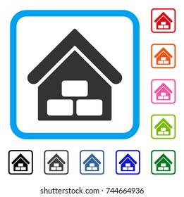 Warehouse Icon Flat Grey Pictogram Symbol Stock Vector (Royalty Free ...