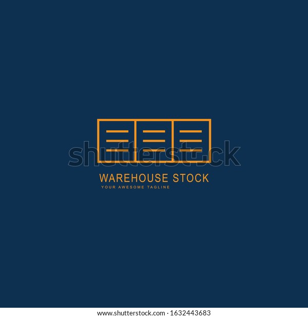 Warehouse Logo Template Design Industrial Commercial Stock Vector ...