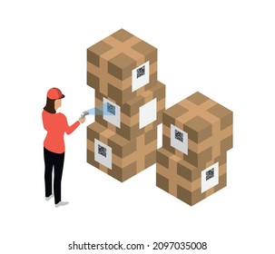 430 Cartoon people checking boxes in warehouse Images, Stock Photos ...