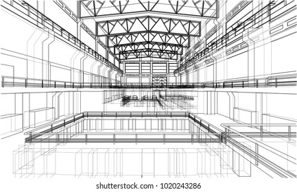 2,518 Factory interior drawing Images, Stock Photos & Vectors ...