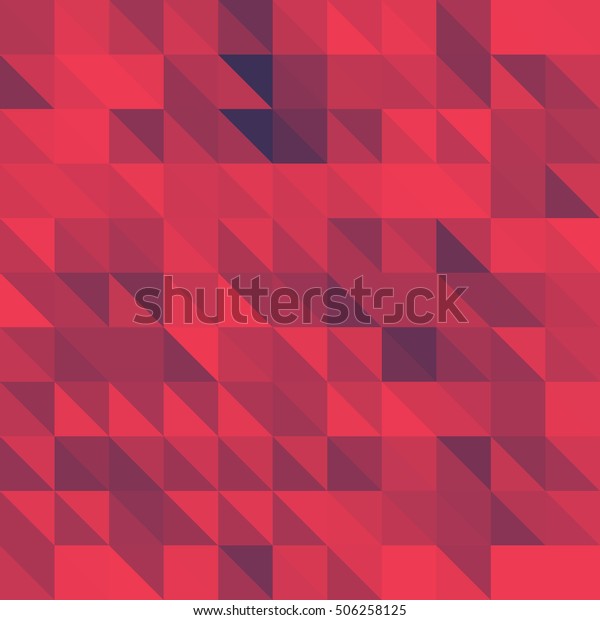 Warm Red Color Triangle Geometric Vector Stock Vector (Royalty Free ...