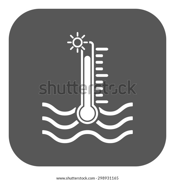 Warm Water Temperature Icon Hot Liquid Stock Vector (Royalty Free ...