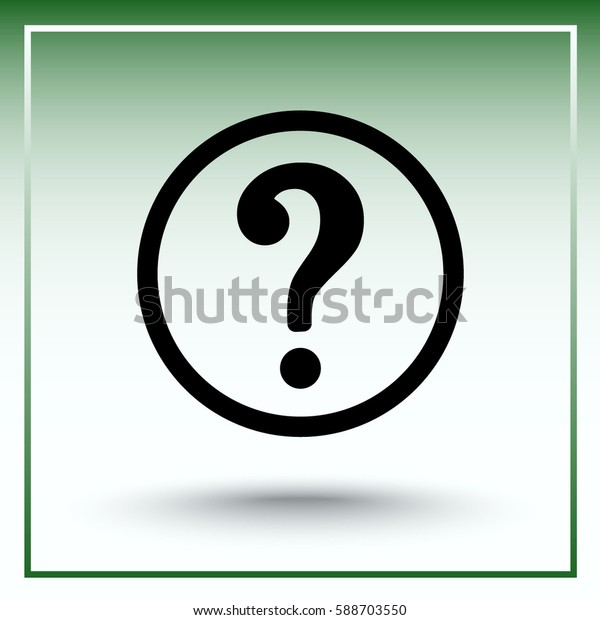 Warning Attention Question Mark Sign Icon Stock Vector (Royalty Free ...