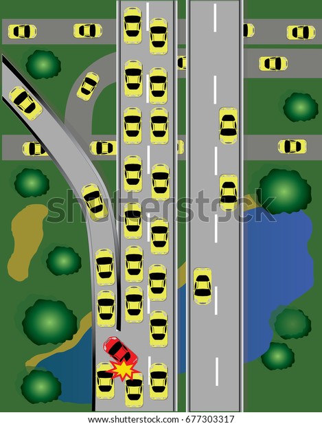 Warning Be Careful Drive Car Avoid Stock Vector (Royalty Free ...