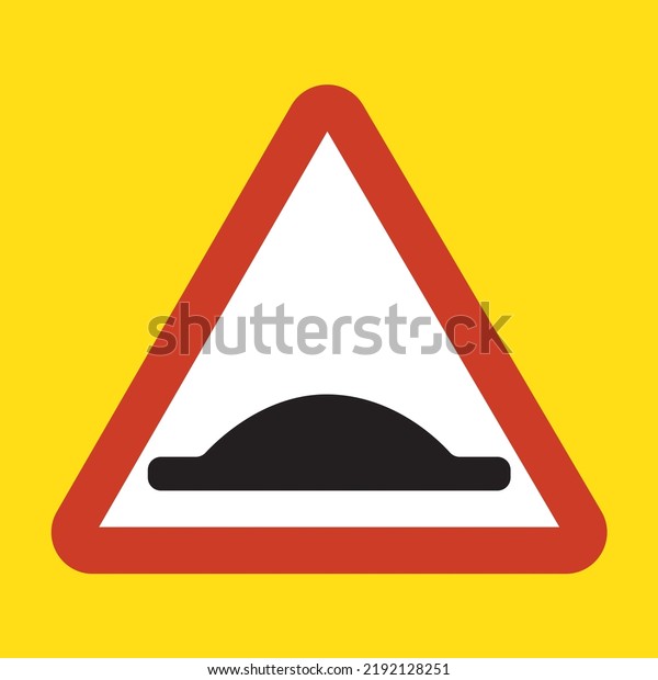 Warning Bumps Road Sign Speed Bump: vetor stock (livre de direitos ...