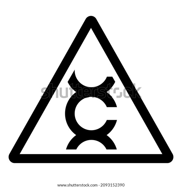 Warning Carcinogen Symbol Sign Vector Illustration Stock Vector ...