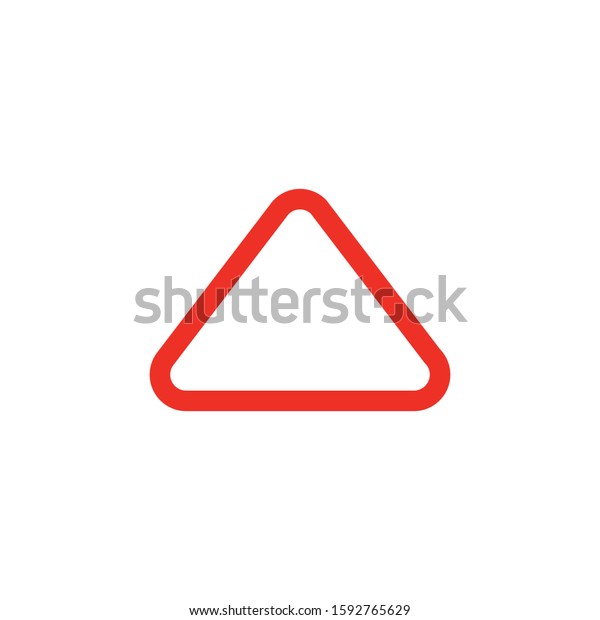 Warning Caution Sign Red Triangle Stock Stock Vector (Royalty Free ...