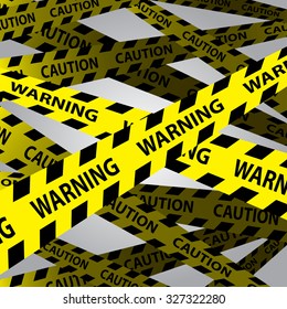 Warning Caution Tape Design On Background Stock Vector (Royalty Free ...