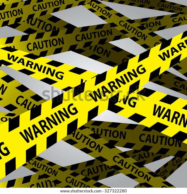 Warning Caution Tape Design On Background Stock Vector (Royalty Free ...