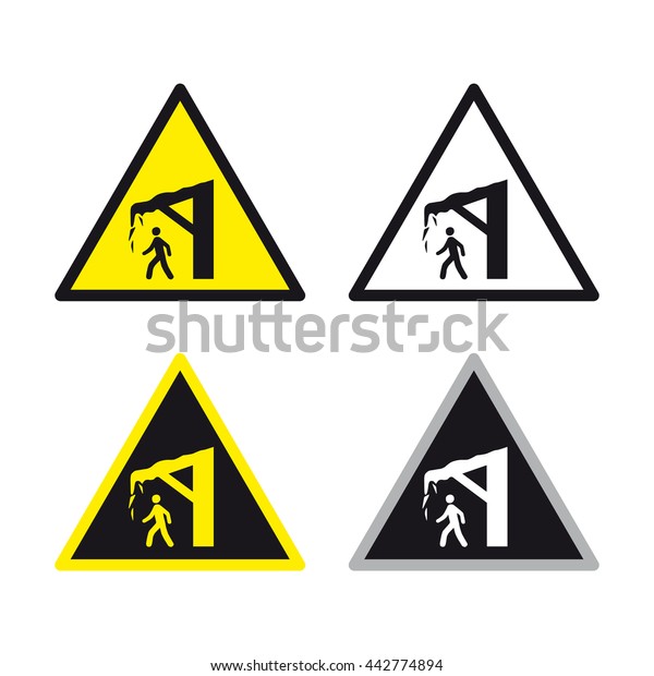 Warning Caution Traffic Sign Vector Set: immagine vettoriale stock ...