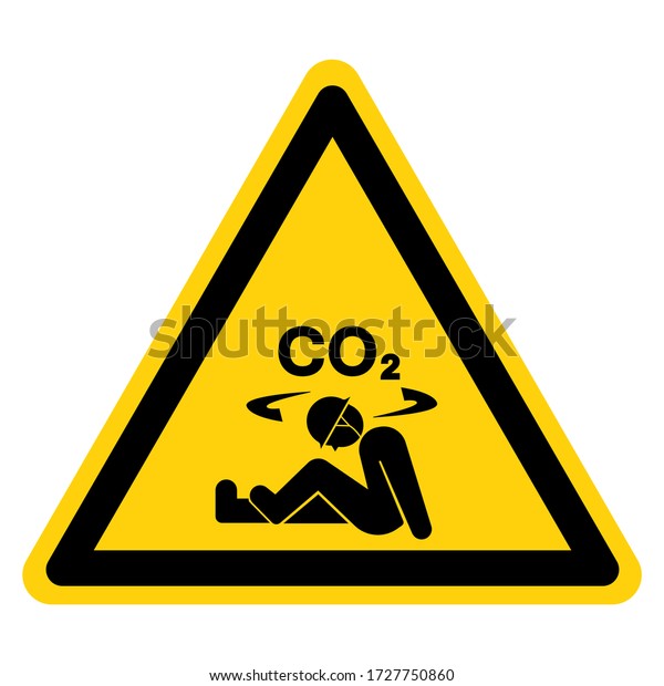 Warning Co2 Symbol Sign Vector Illustration Stock Vector (Royalty Free ...