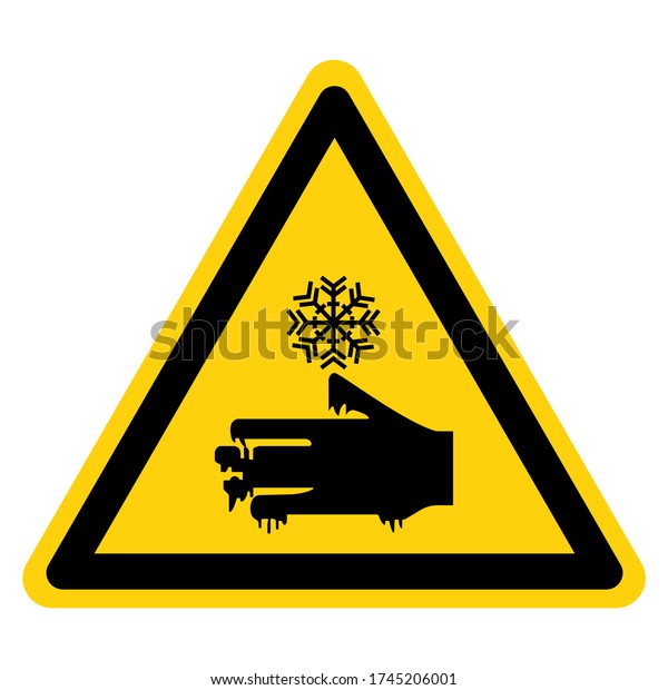 Warning Cold Burns Hazard Symbol Sign: เวกเตอร์สต็อก (ปลอดค่าลิขสิทธิ์ ...