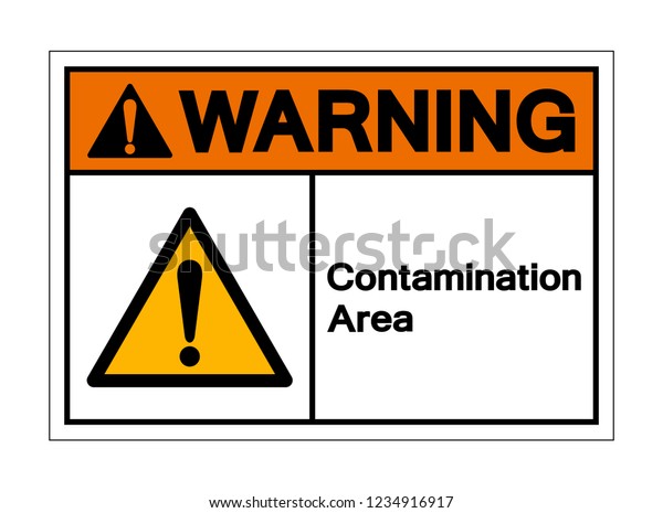 Warning Contamination Area Symbol Sign Vector Stok Vektör (Telifsiz ...