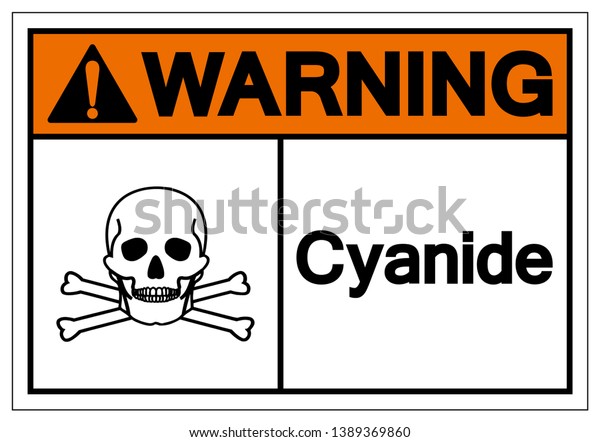 Warning Cyanide Symbol Sign Vector Illustration Stock Vector (Royalty ...