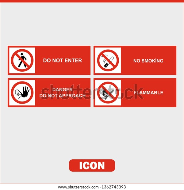 Warning Danger Poisoning Do Not Touch Stock Vector (Royalty Free ...