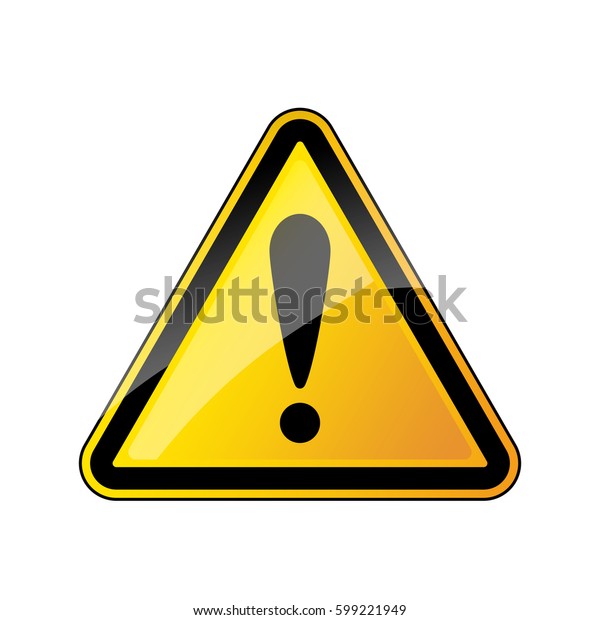 Warning Danger Sign Vector Illustration Warning 库存矢量图（免版税）599221949 ...