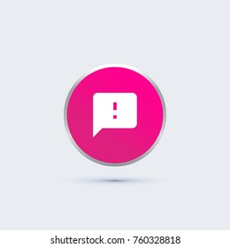 Warning Dialogue Icon Stock Vector (Royalty Free) 760328818 | Shutterstock
