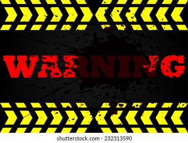 Warning Dirty Blood Background Stock Vector (Royalty Free) 232313590 ...