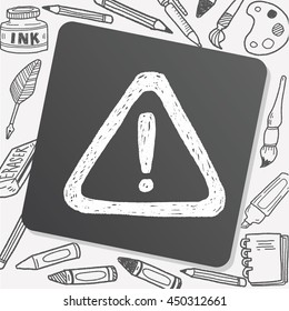 Warning Doodle Stock Vector (Royalty Free) 450312661 | Shutterstock
