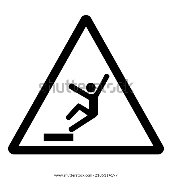 Warning Drop Hazard Symbol Sign Vector: vetor stock (livre de direitos ...