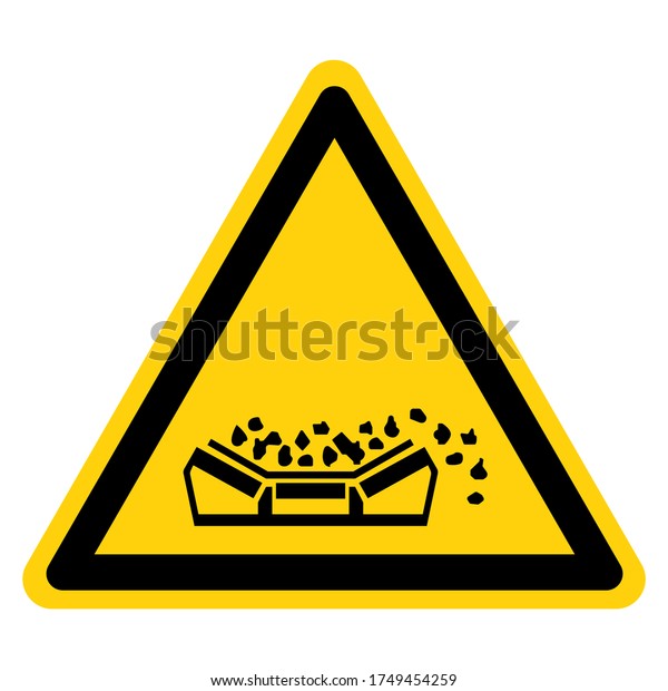Warning Falling Material Symbol Sign Vector Stock Vector (Royalty Free ...
