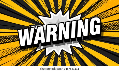 Warning Font Expression Pop Art Comic 库存矢量图（免版税）1487561111 | Shutterstock
