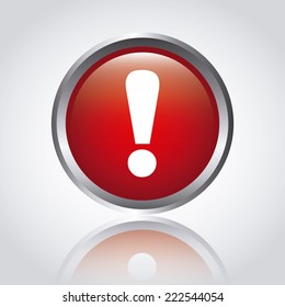 Warning Graphic Design Vector Illustration Stock Vector (Royalty Free ...