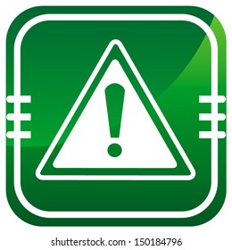 Warning Green Icon Stock Vector (Royalty Free) 150184796 | Shutterstock
