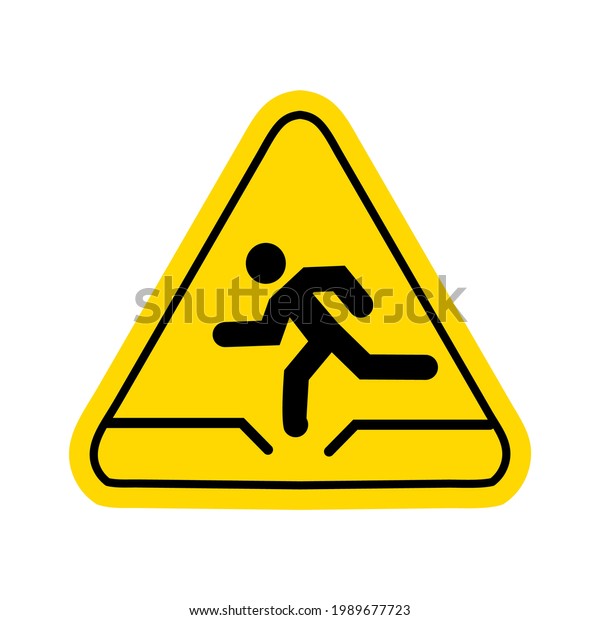 Warning Hazard Triangle Signs Logo Vector Stock Vector (Royalty Free ...