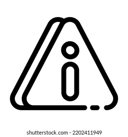 Warning Help Info Icon Line Stock Vector (Royalty Free) 2202411949 ...